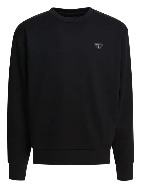 Prada Logo Cotton Sweatshirt
