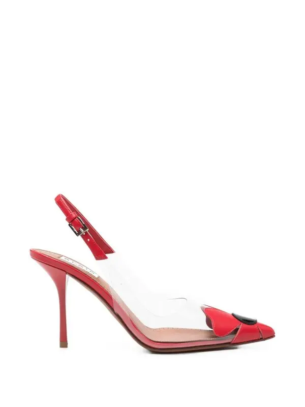 Alaïa Bloom Slingback Pumps - Red
