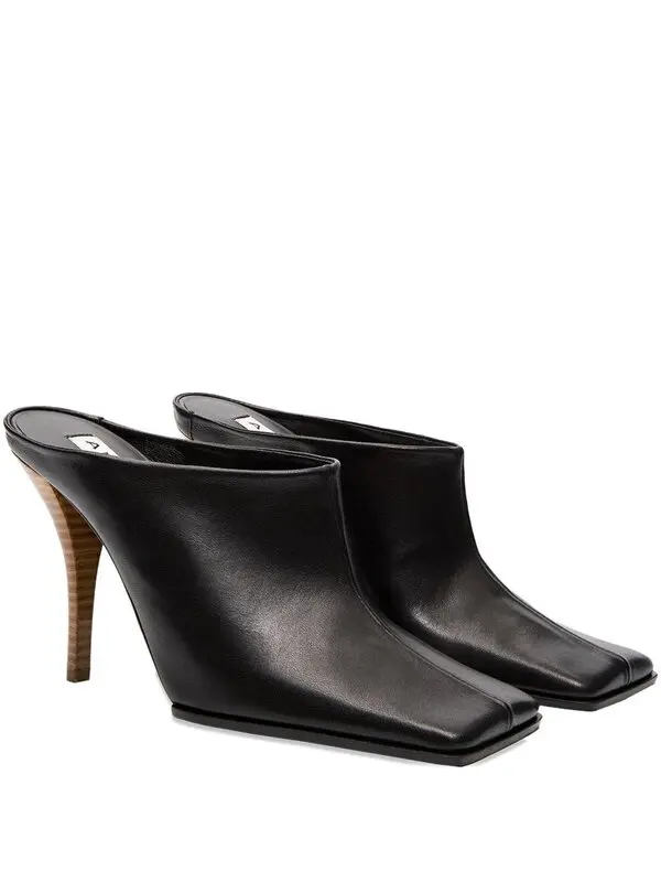 Alaïa Leather Heeled Mules