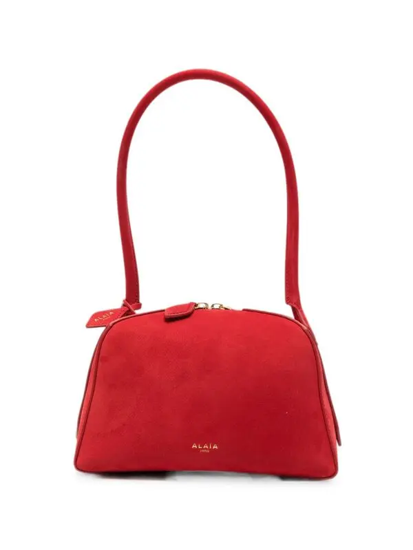 Alaïa Le Bouledogue Small Leather Shoulder Bag - Red
