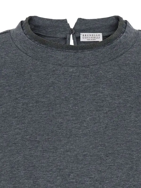 Brunello Cucinelli Mélange Effect Crew Neck T-shirt