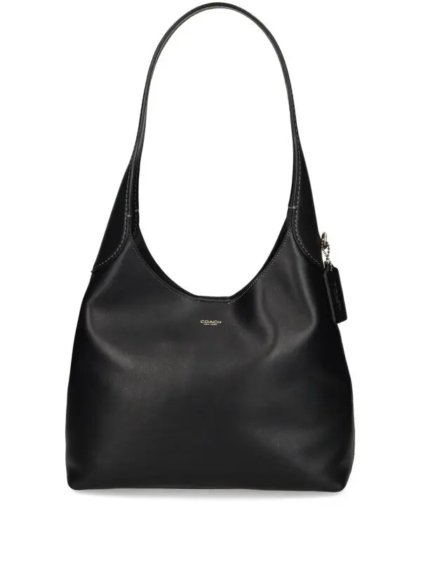 COACH Brooklyn 28 Leather Hobo Bag - Black