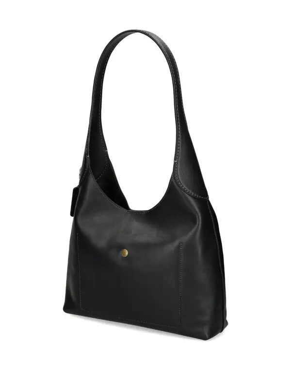 COACH Brooklyn 28 Leather Hobo Bag - Black