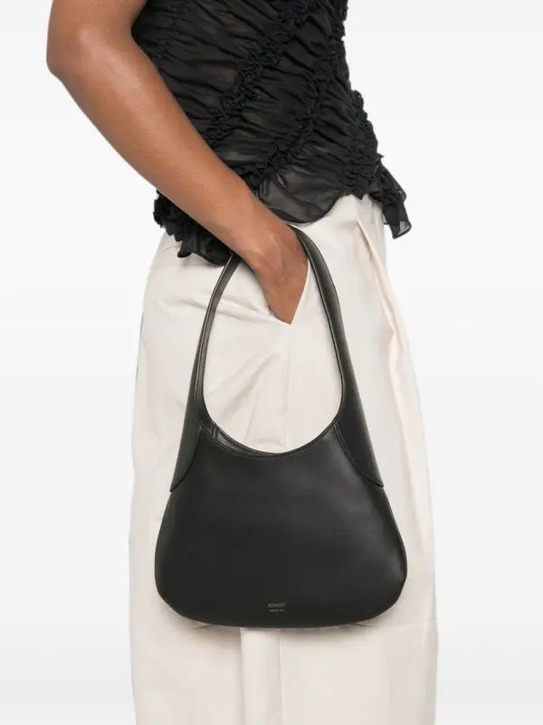 Khaite Joan Small Leather Hobo Bag - Black