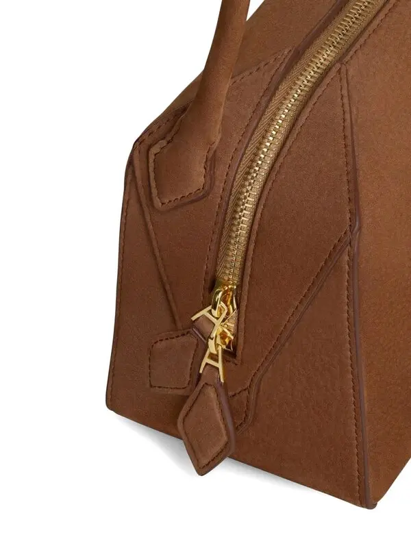 Alaïa Le Bouledogue Small Leather Shoulder Bag - Brown