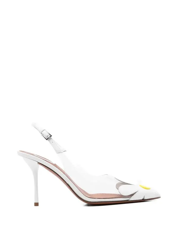 Alaïa Bloom Slingback Pumps - Yellow