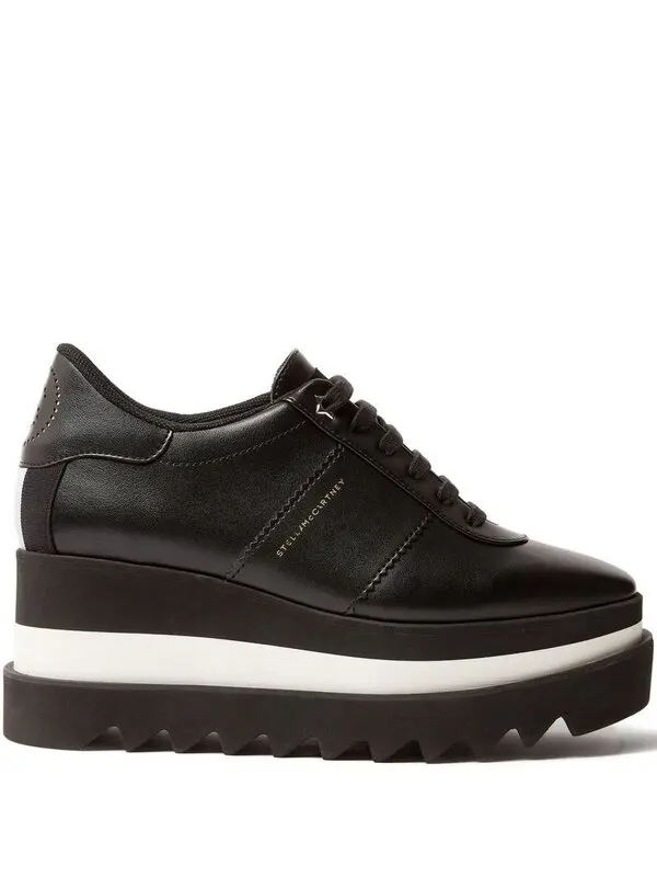Stella McCartney Platform Sole Sneakers - Black