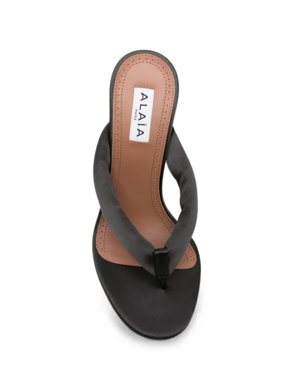 Alaïa Leather Thong Sandals