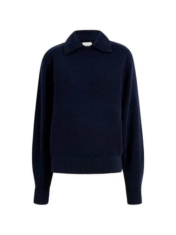 Khaite Jackson Wool And Cashmere Jumper - Blue