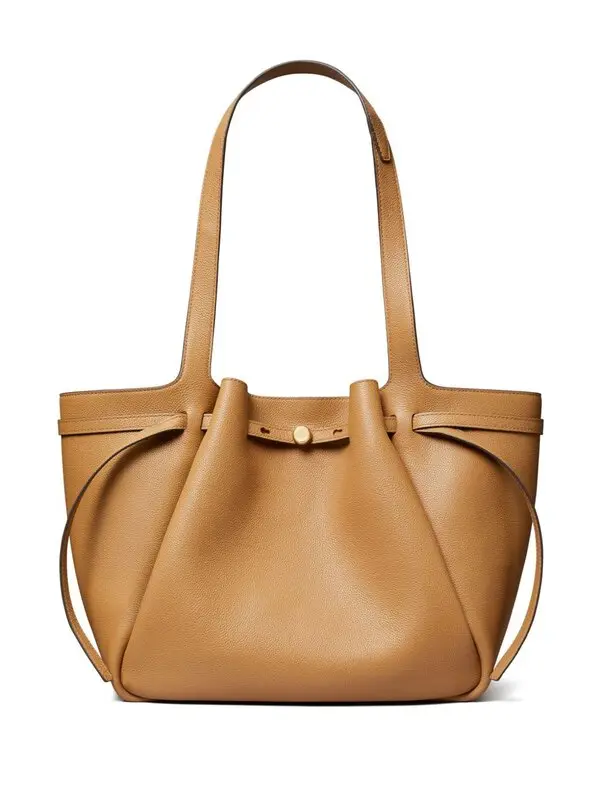 Tory Burch Romy Leather Tote Bag - Brown