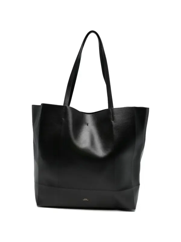 TOTEME Roam Leather Tote Bag - Black