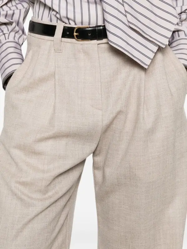 Brunello Cucinelli Wool Wide-leg Trousers