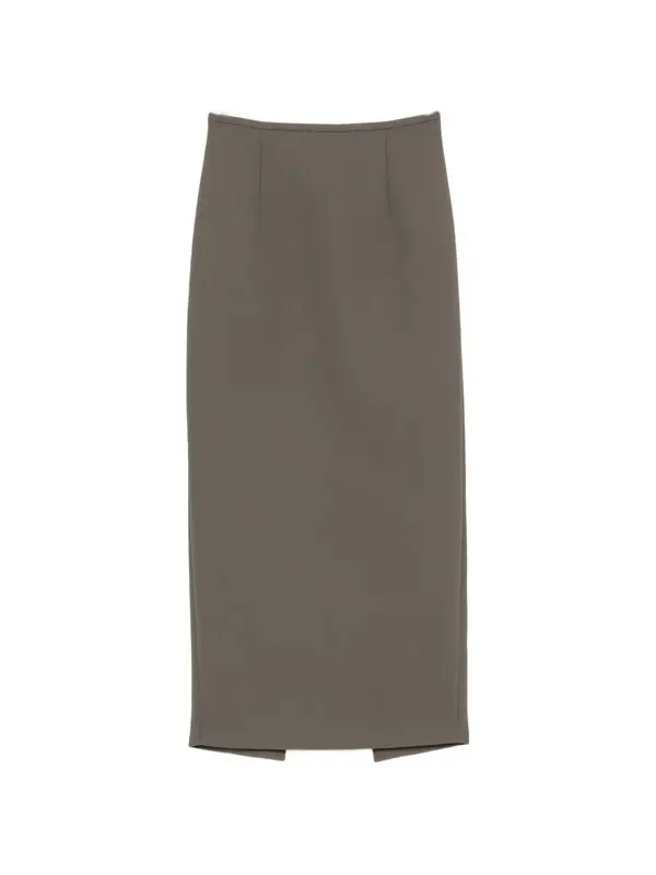 Khaite Winton Long Skirt - Brown