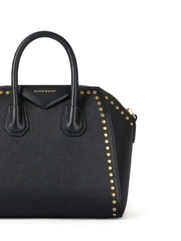 Givenchy Antigona Mini Studded Leather Handbag - Black