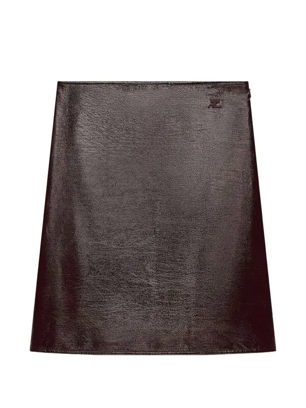 COURREGES Vinyl Skirt - Red