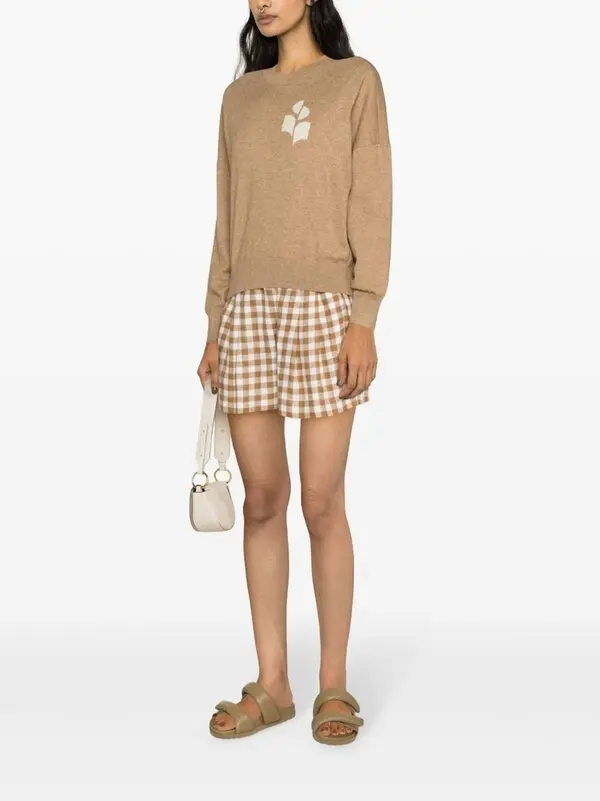 MARANT ETOILE Marisans Cotton And Wool Jumper - Beige