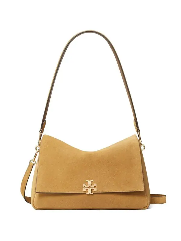 Tory Burch Charlie Suede Shoulder Bag - Brown