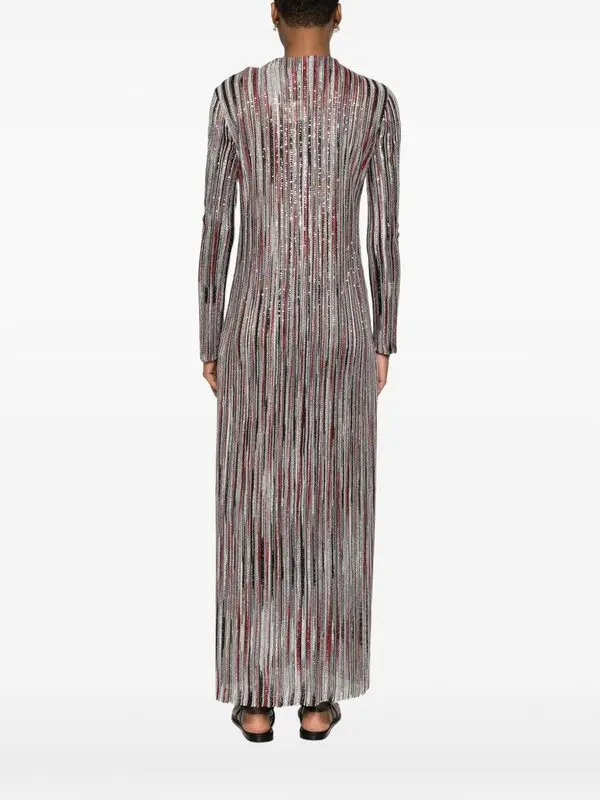Missoni Striped Long Cardigan - Brown