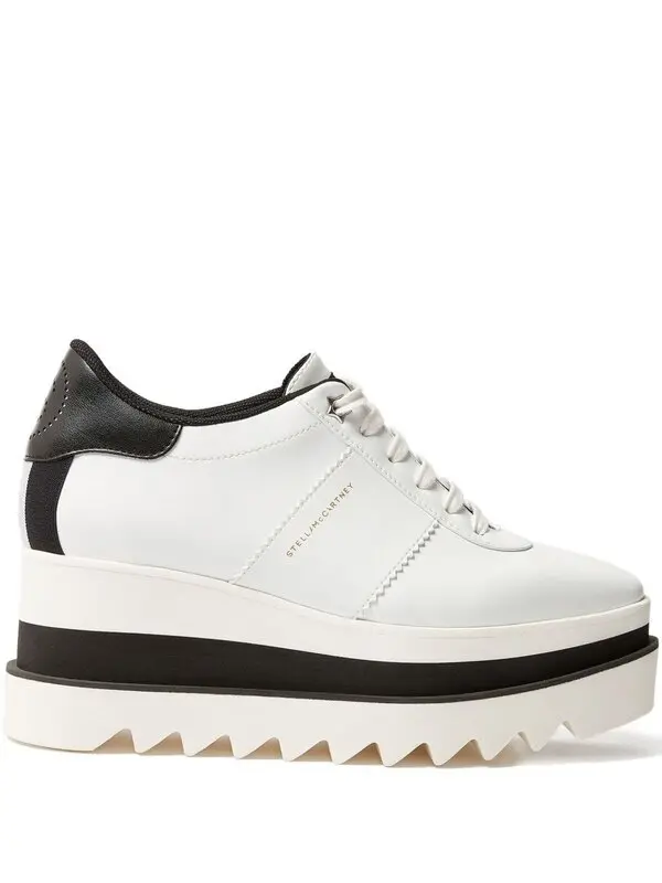 Stella McCartney Platform Lace-up Sneakers - White