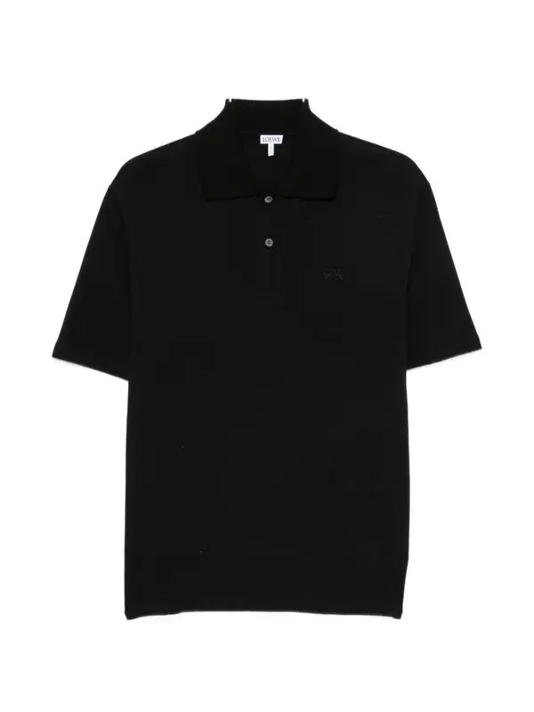 Loewe Anagram Cotton Polo Shirt