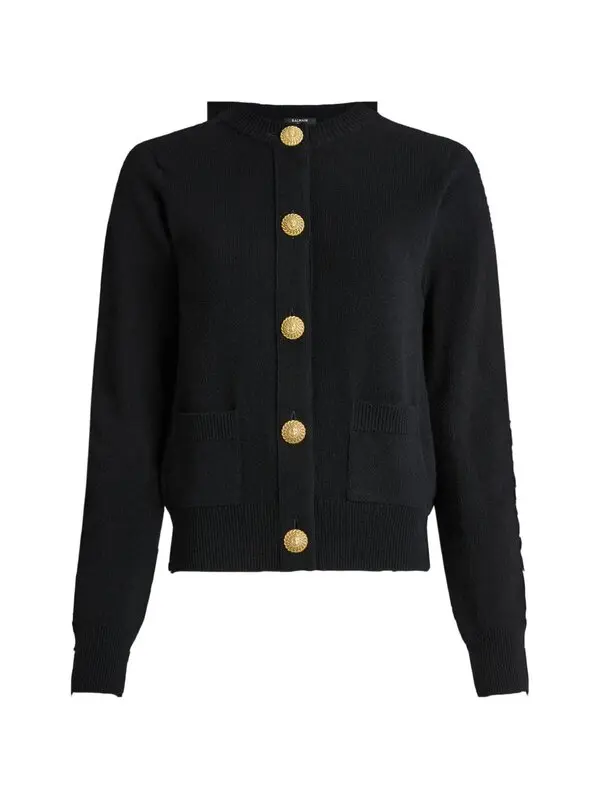 Balmain Cashmere Cardigan - Black