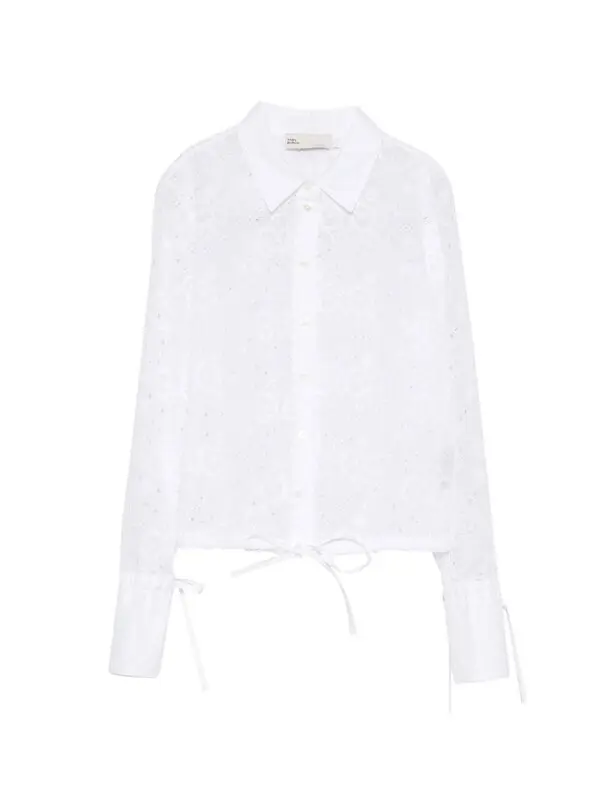 Tory Burch Eyelet Cotton Blouse