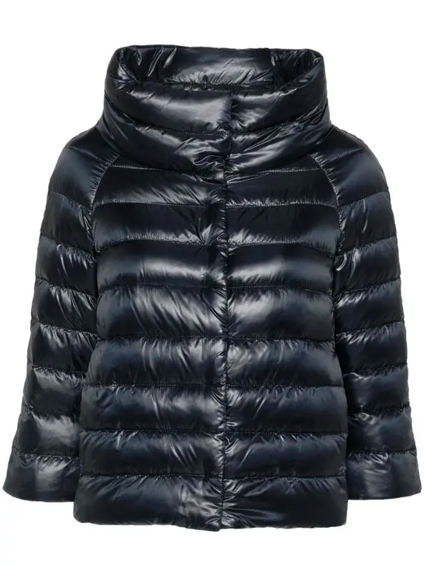 Herno Sofia Nylon Cape - Blue