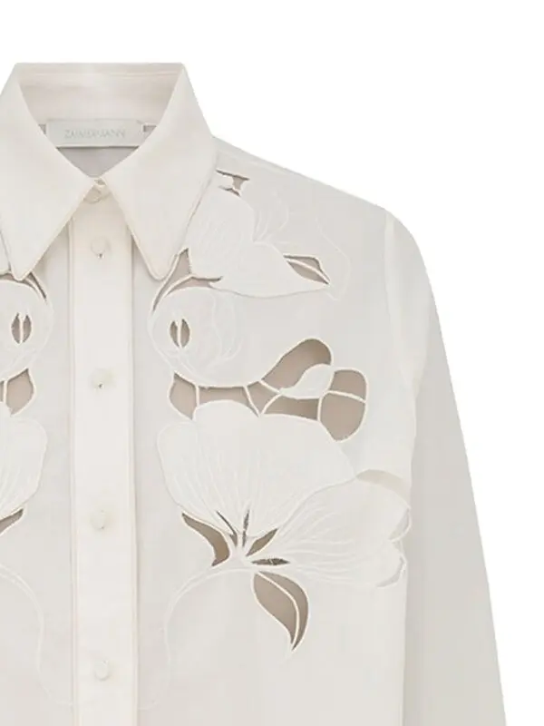Zimmermann Daylight Embroidered Cotton Shirt