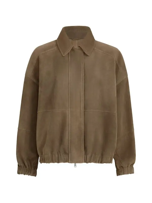 Brunello Cucinelli Leather Jacket - Brown