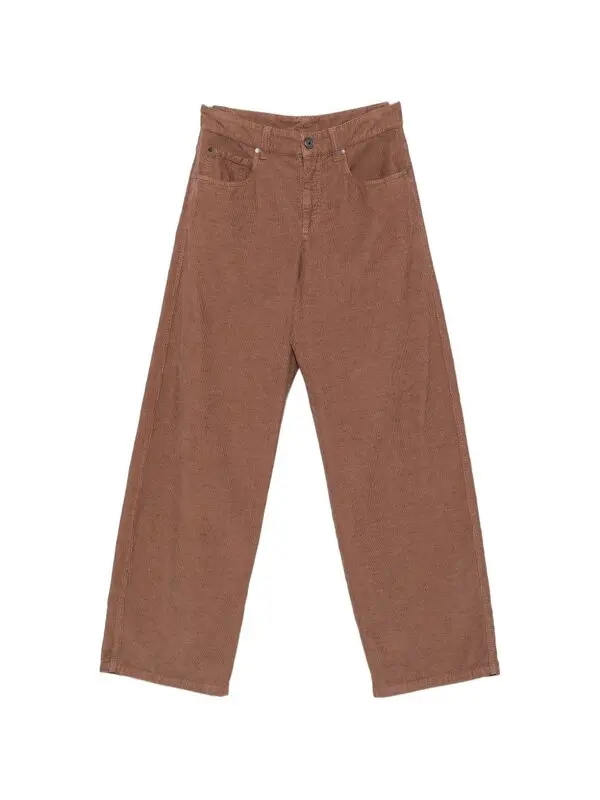 Brunello Cucinelli Brown Corduroy Trousers - Beige