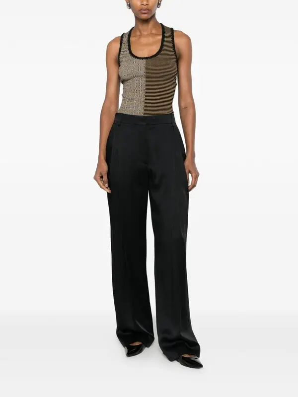 Stella McCartney Pleated Satin Trousers