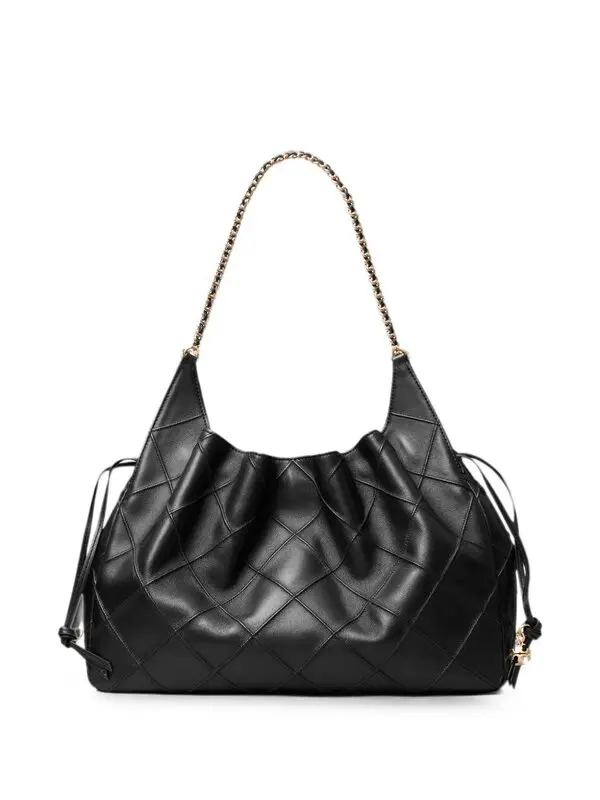 Tory Burch Fleming Large Leather Tote - Black