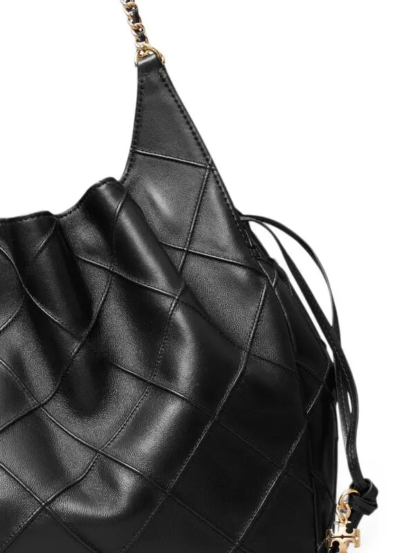 Tory Burch Fleming Large Leather Tote - Black