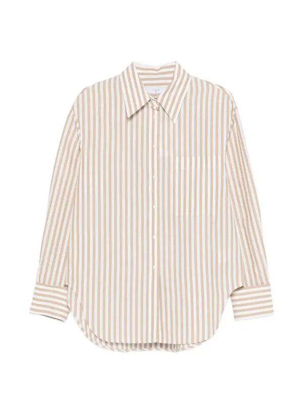 IRO PARIS Azaloa Striped Cotton Blouse