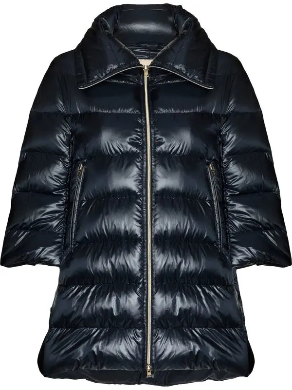 Herno Cleofe Midi Down Jacket - Blue