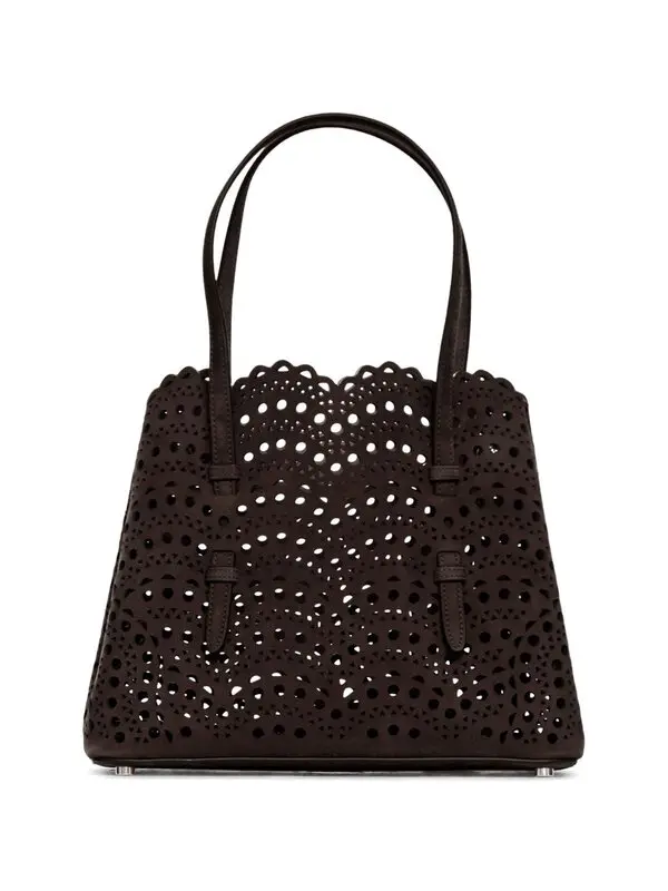 Alaïa Mina 25 Leather Handbag - Brown