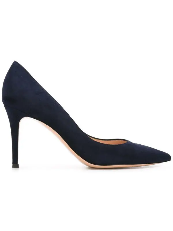 GIANVITO ROSSI Suede Leather Pumps - Blue