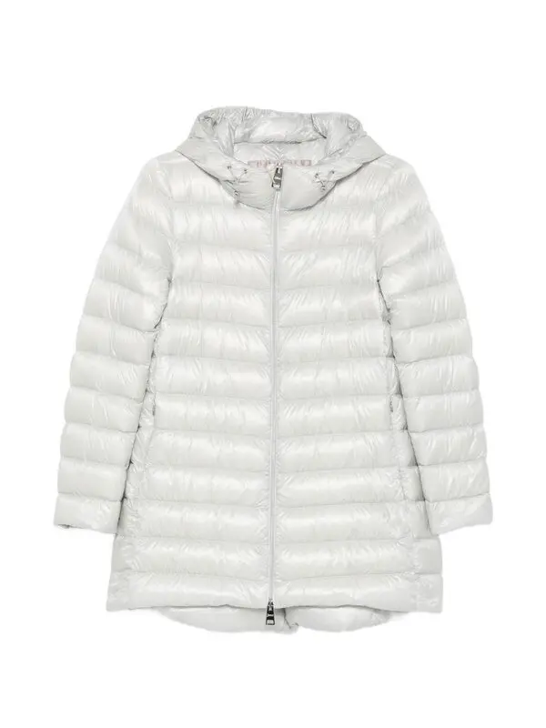 Herno Ultralight Midi Down Jacket In Silk & Nylon