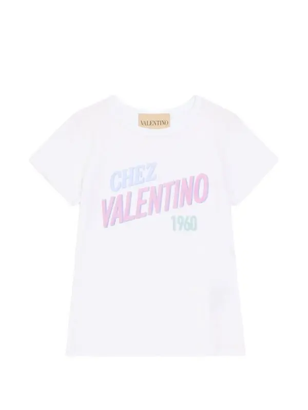 Valentino Garavani Chez 1960 Printed Cotton T-shirt - White