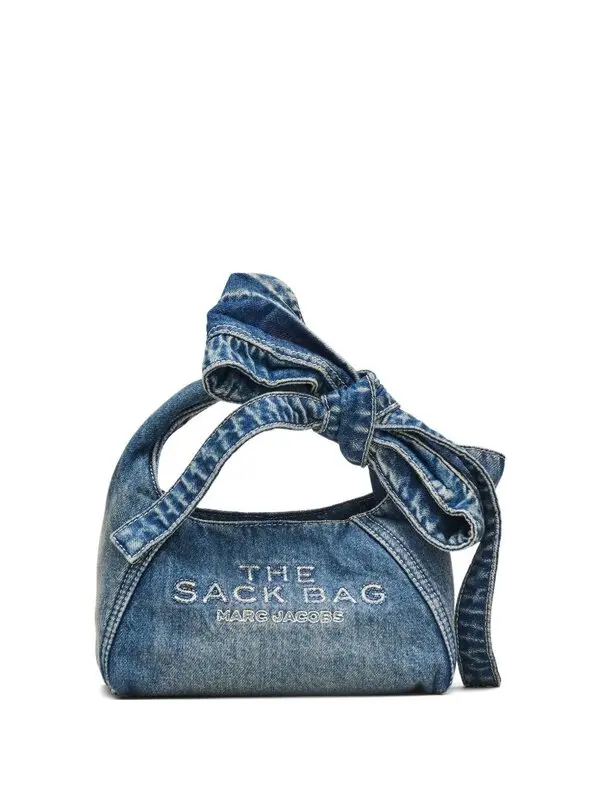 Marc Jacobs The Mini Sack Denim Handbag By - Blue