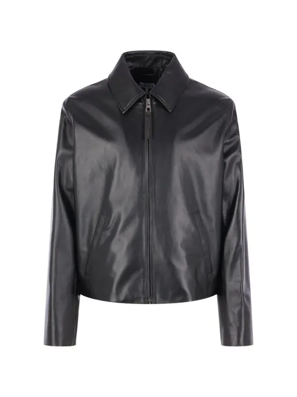 Loewe Leather Zip-up Jacket