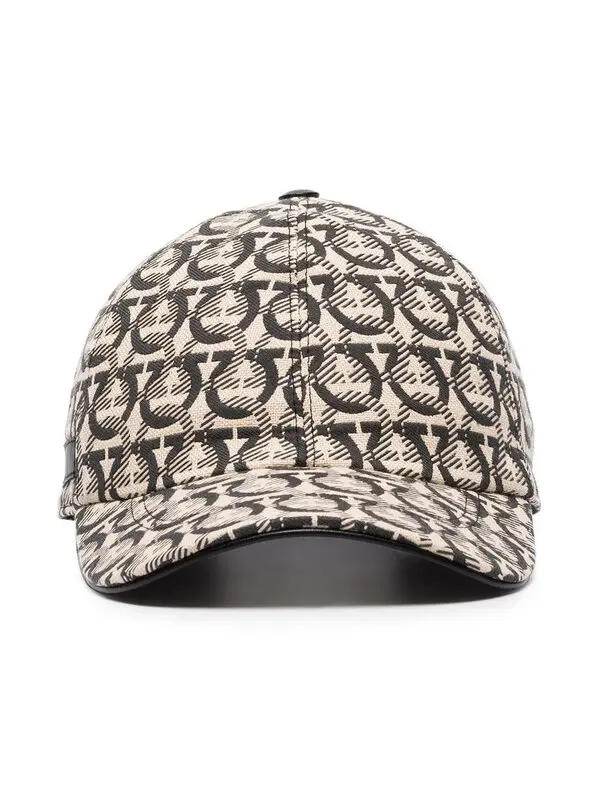 FERRAGAMO Gancini Baseball Cap - Black