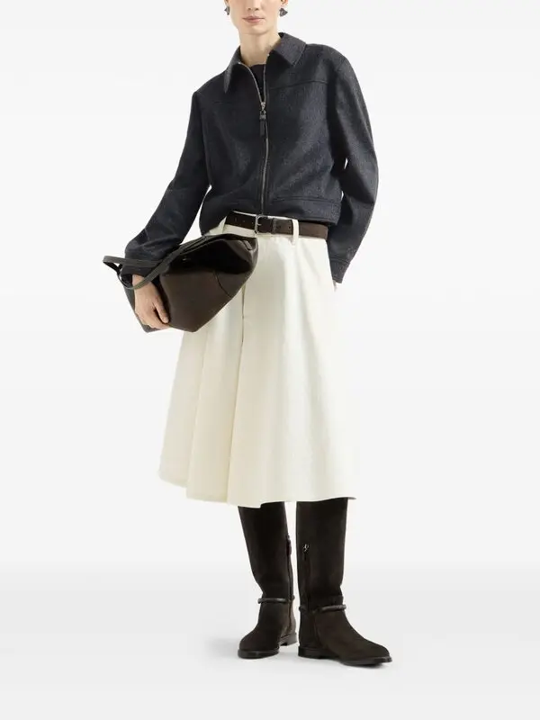 Brunello Cucinelli Zipped Wool Jacket