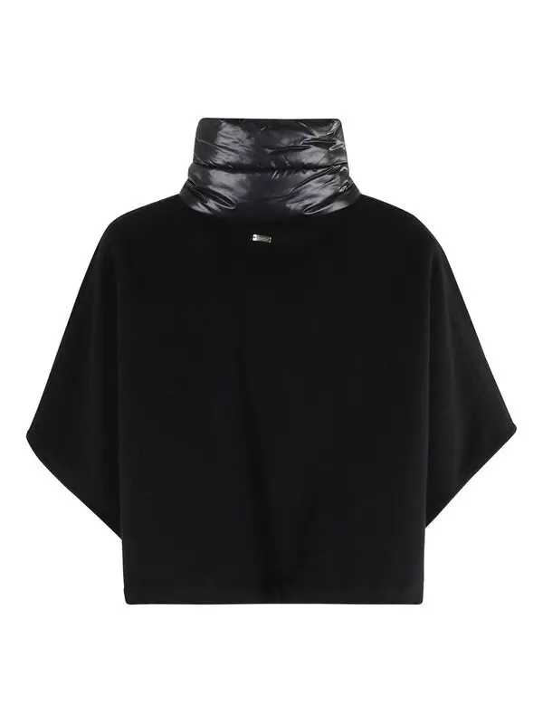 Herno Wool And Nylon Short Down Jacket - Black