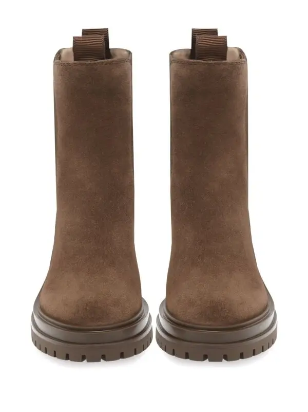 GIANVITO ROSSI Chester Suede Leather Boots - Brown