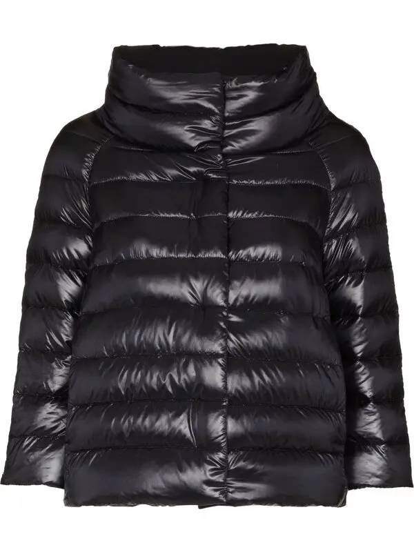 Herno Sofia Nylon Cape - Black
