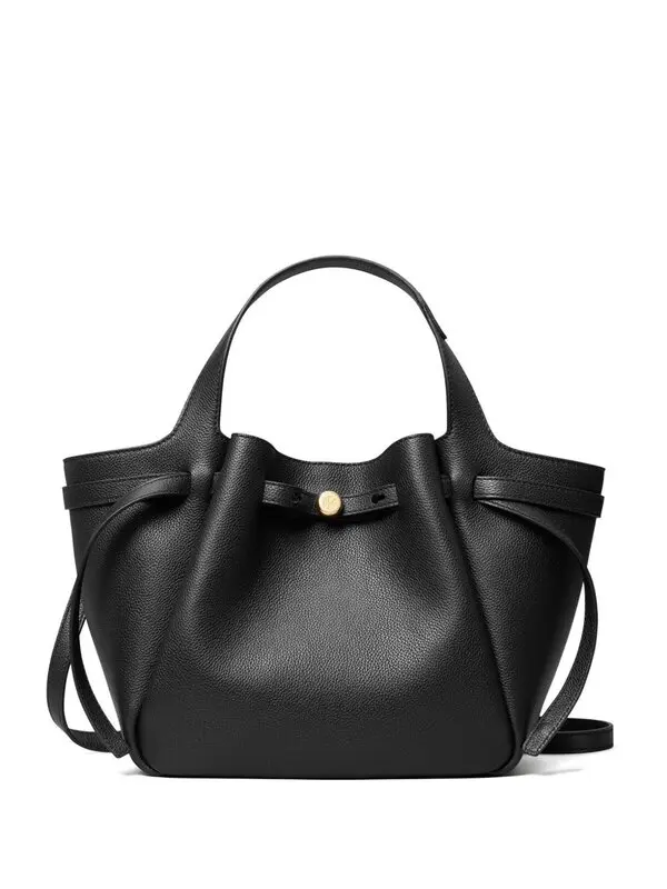 Tory Burch Romy Small Leather Tote - Black