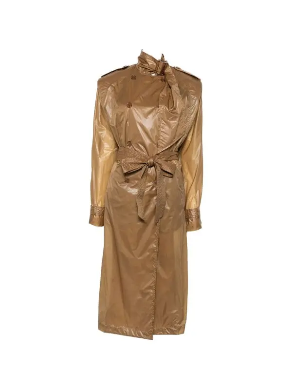 Saint Laurent High Neck Trench Coat