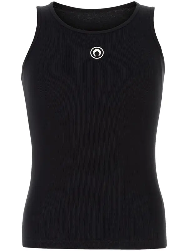 MARINE SERRE Moon Cotton Tank Top