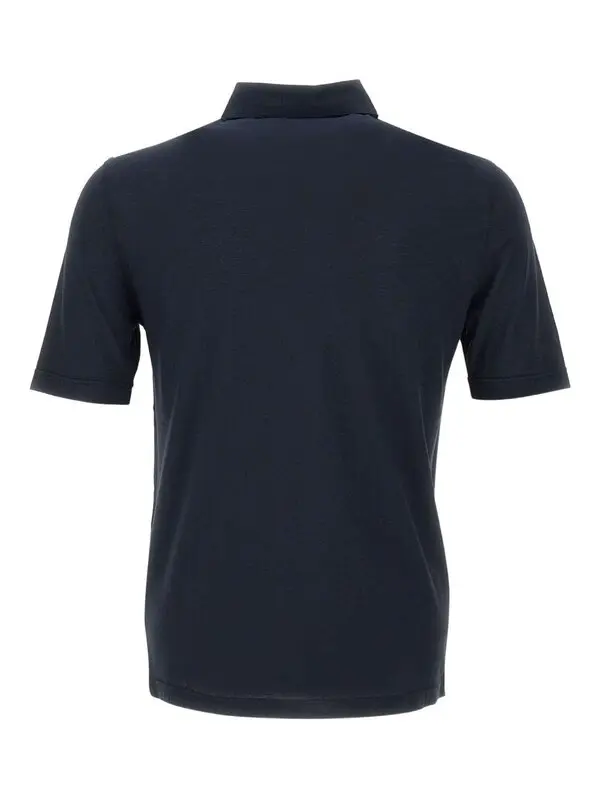 FILIPPO DE LAURENTIIS Cotton Polo Shirt - Blue